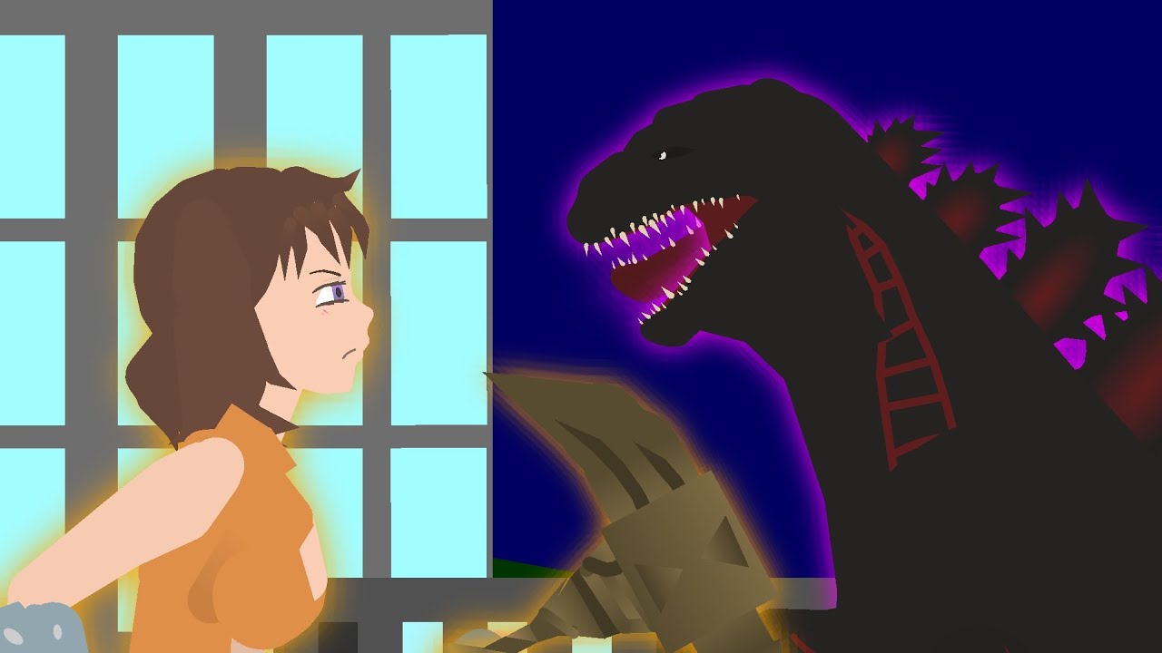 diana vs Shin Godzilla animación stick nodes - YouTube