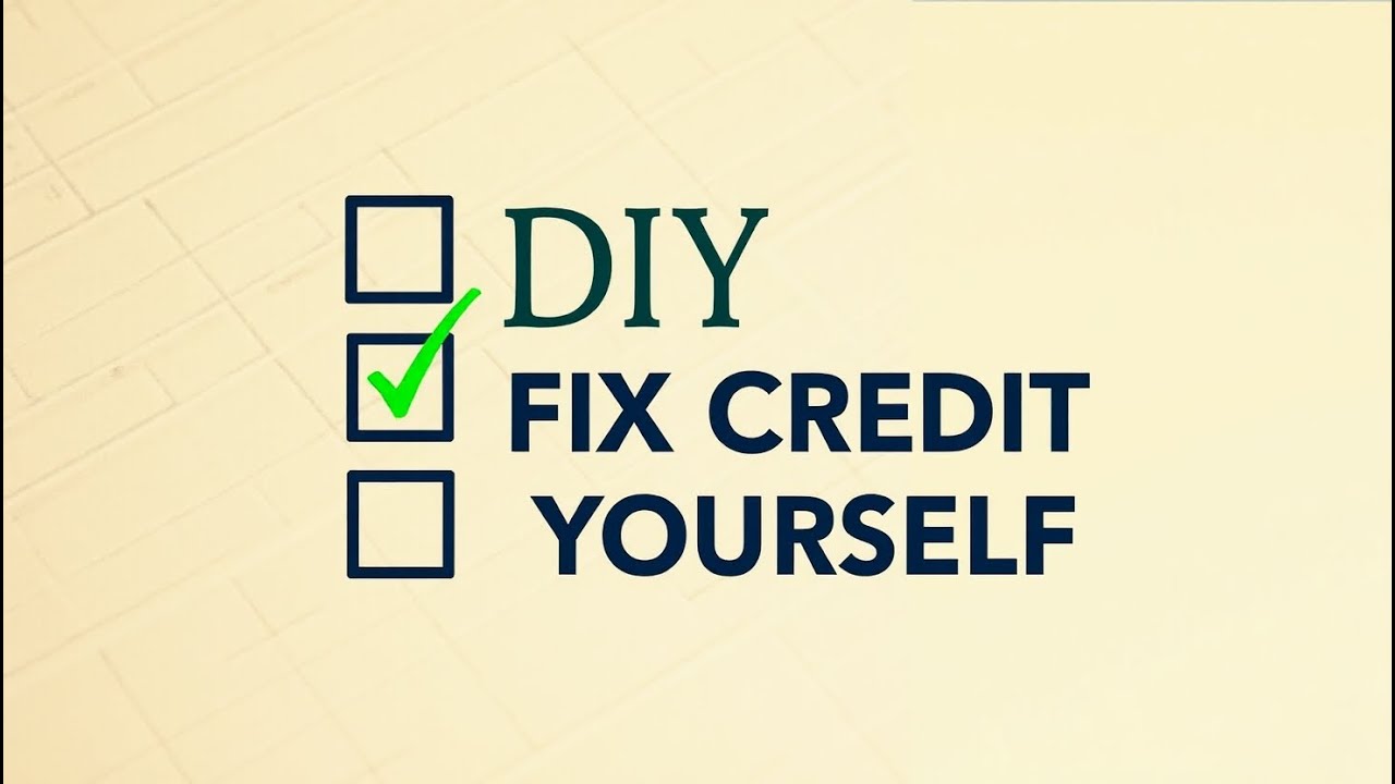 DIY Credit Repair | Fix Your Credit Yourself! - YouTube