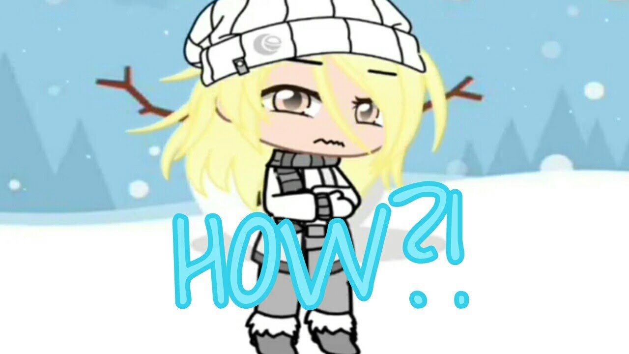 Snow fall effect tutorial [Gacha club] VERY EASY! - YouTube