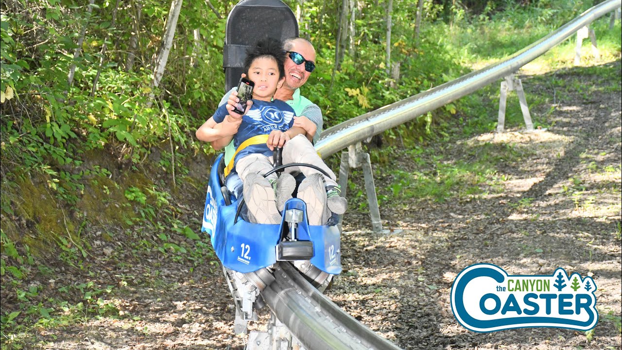 Canyon Coaster Red Deer Alberta - YouTube