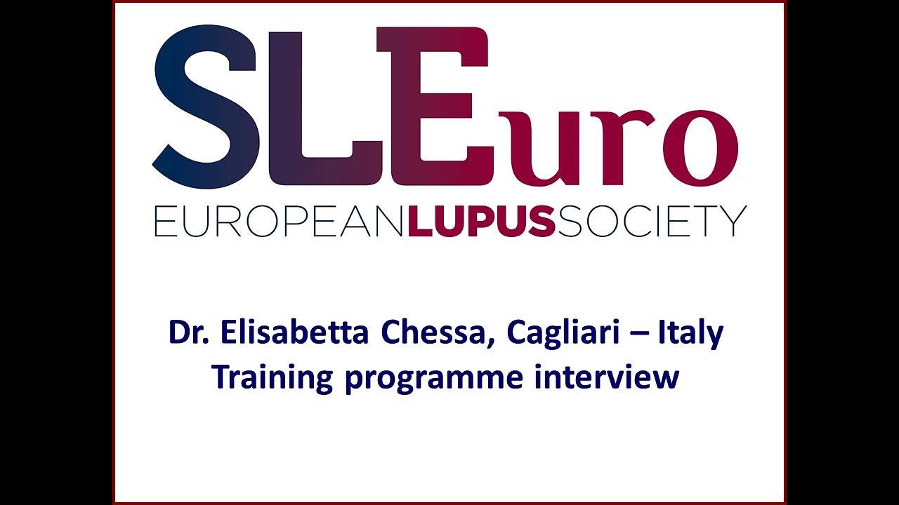 SLEuro Interview - Dr. Elisabetta Chessa (Italy) - Training Bursary Programme - YouTube