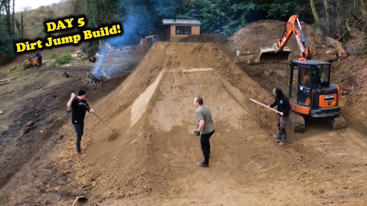 Back Garden Dirt Jump Build- Final Day with the Digger! - YouTube