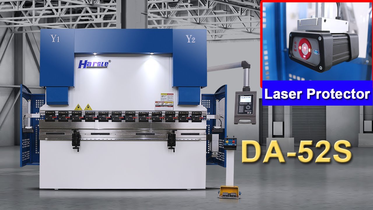 HARSLE 5 axis CNC Press Brake Machine with DA 52S, Hydraulic bending ...