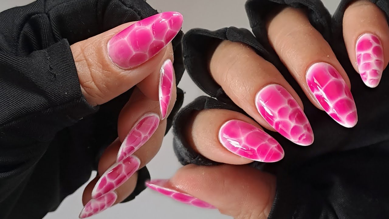 How to do BARBIE PINK POOL Water Effect Nail Design without TOOLS ...