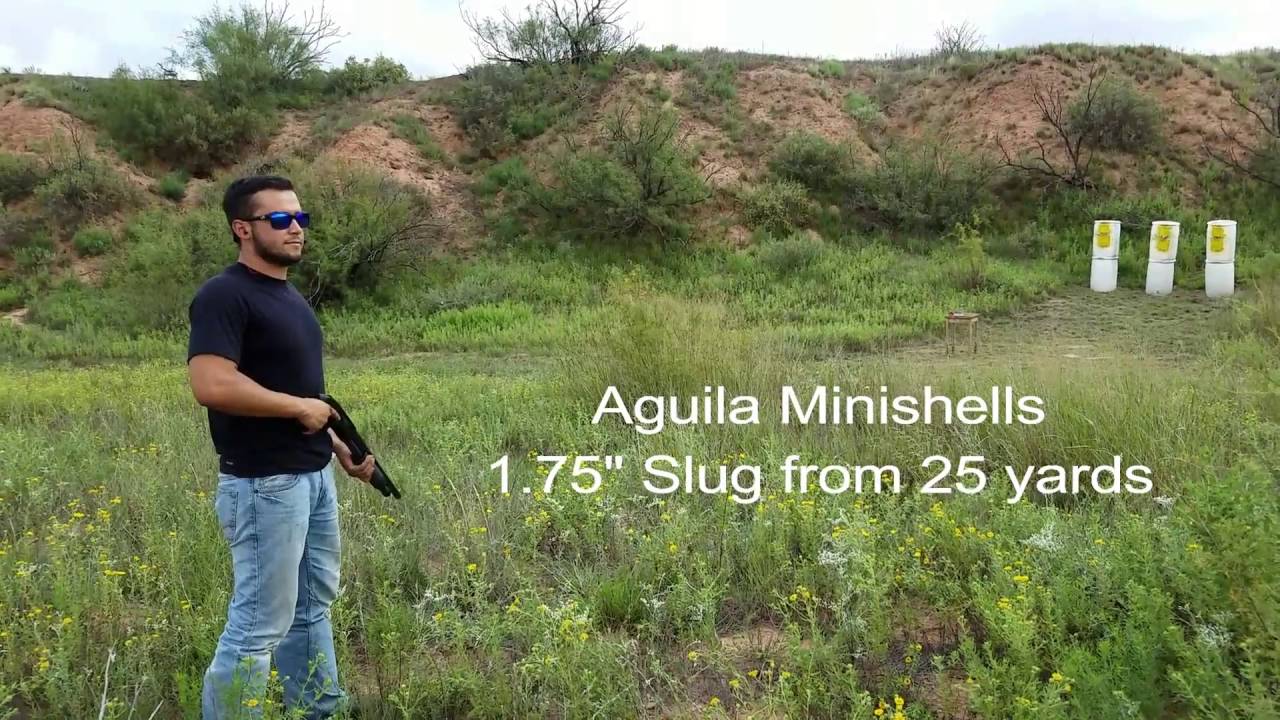 OPSol Mini-Clip 1.75" Slug at 25 Yards - YouTube