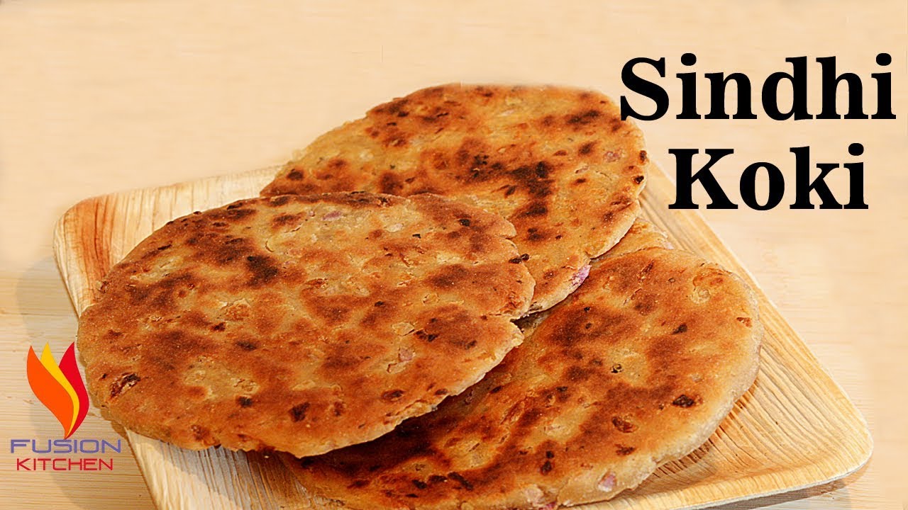How To Make Koki / Sindhi Koki Recipe / Pyaz Ki Koki Recipe By Fusion ...