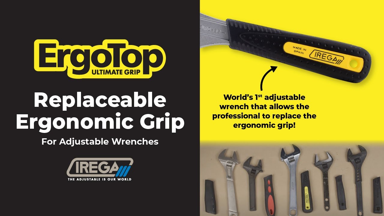ErgoTop grip by IREGA adjustable wrenches - YouTube