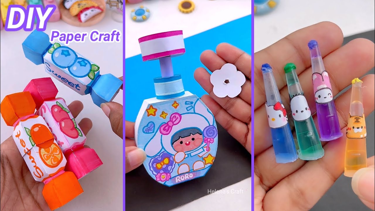 Easy Craft Ideas / DIY Miniature Crafts Idea / school hacks / mini ...