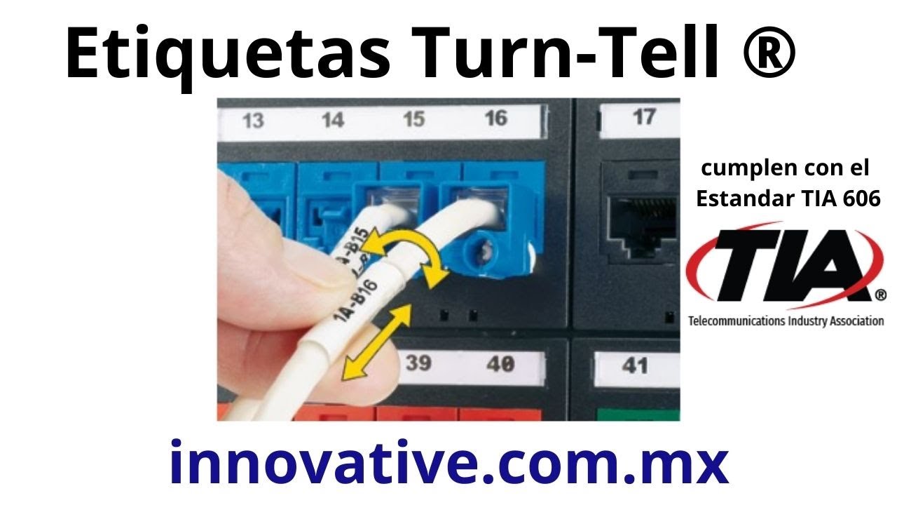 Etiquetas Turn Tell ® para Cableado Estructurado, Cable UTP, Cable FTP ...