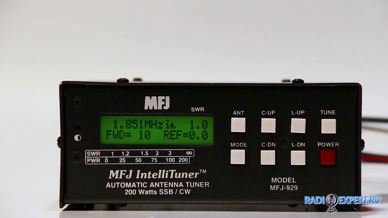 Автоматический антенный тюнер MFJ-929 - распаковка, включение и ...