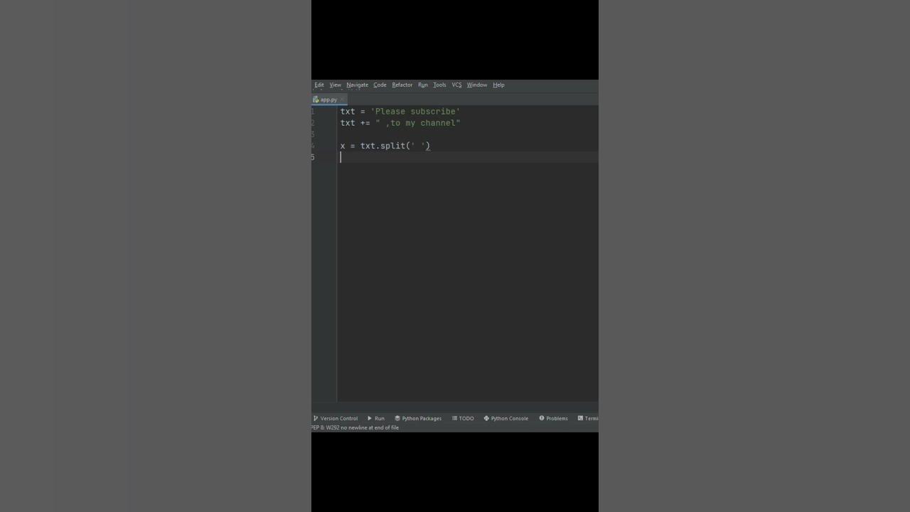 Python tutorial: Split() function. #python #pycharm #computerprogramming #pythonprogram #coding ...