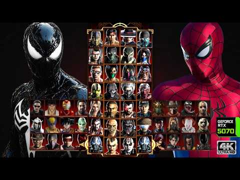 Mortal Kombat 9 - SYMBIOTE PETER & MARVEL SPIDER-MAN - Expert Ladder - Gameplay | RTX 5070 4K 240ᶠᵖˢ