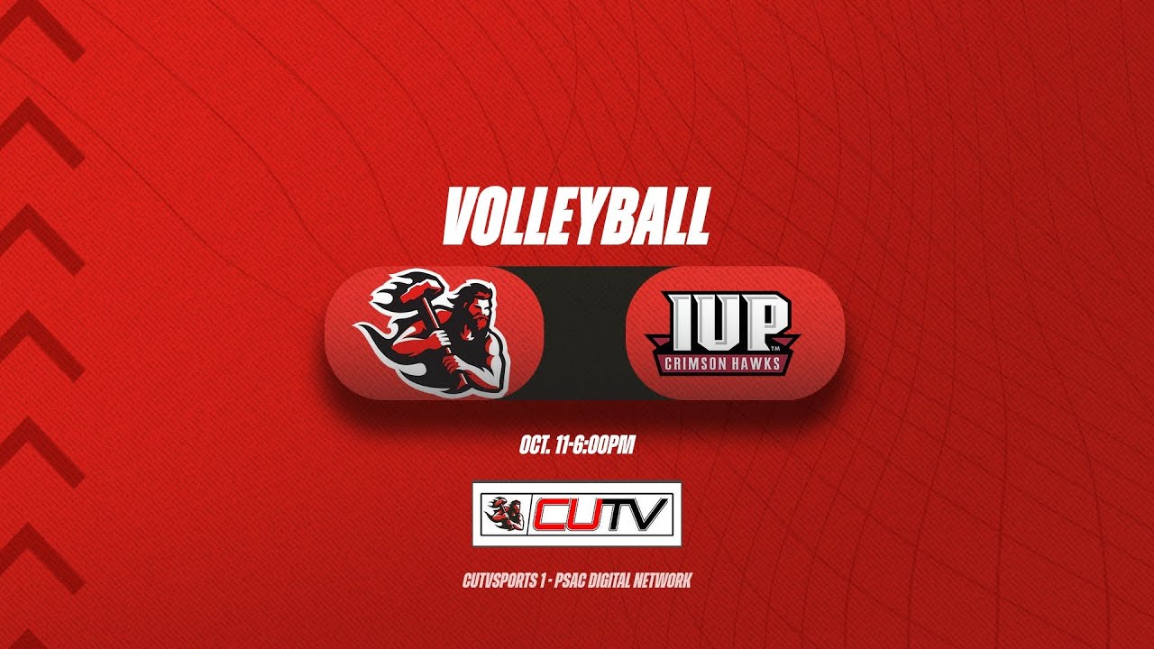 CALIFORNIA (PA) VS IUP (VOLLEYBALL) - YouTube