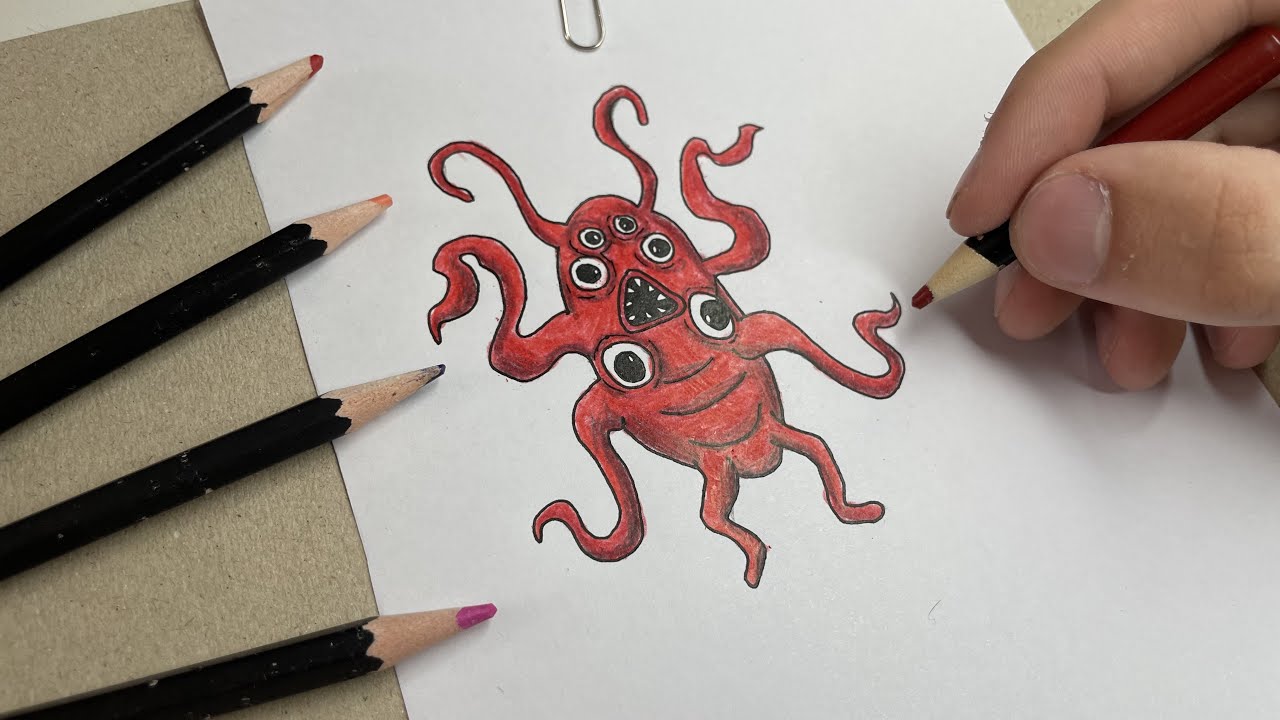 How to draw Sad Seth from Garten of BanBan 3 - YouTube