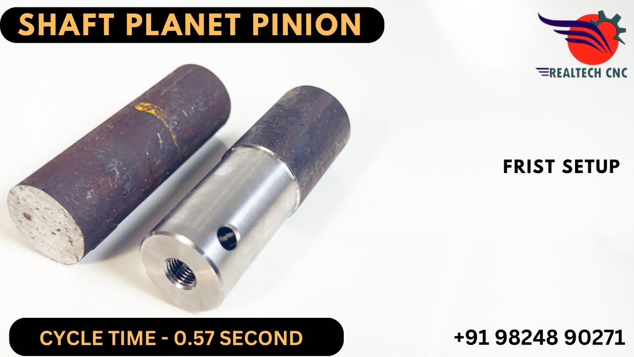 SHAFT PLANET PINION REALTECH CNC MACHINE VD-027 - YouTube