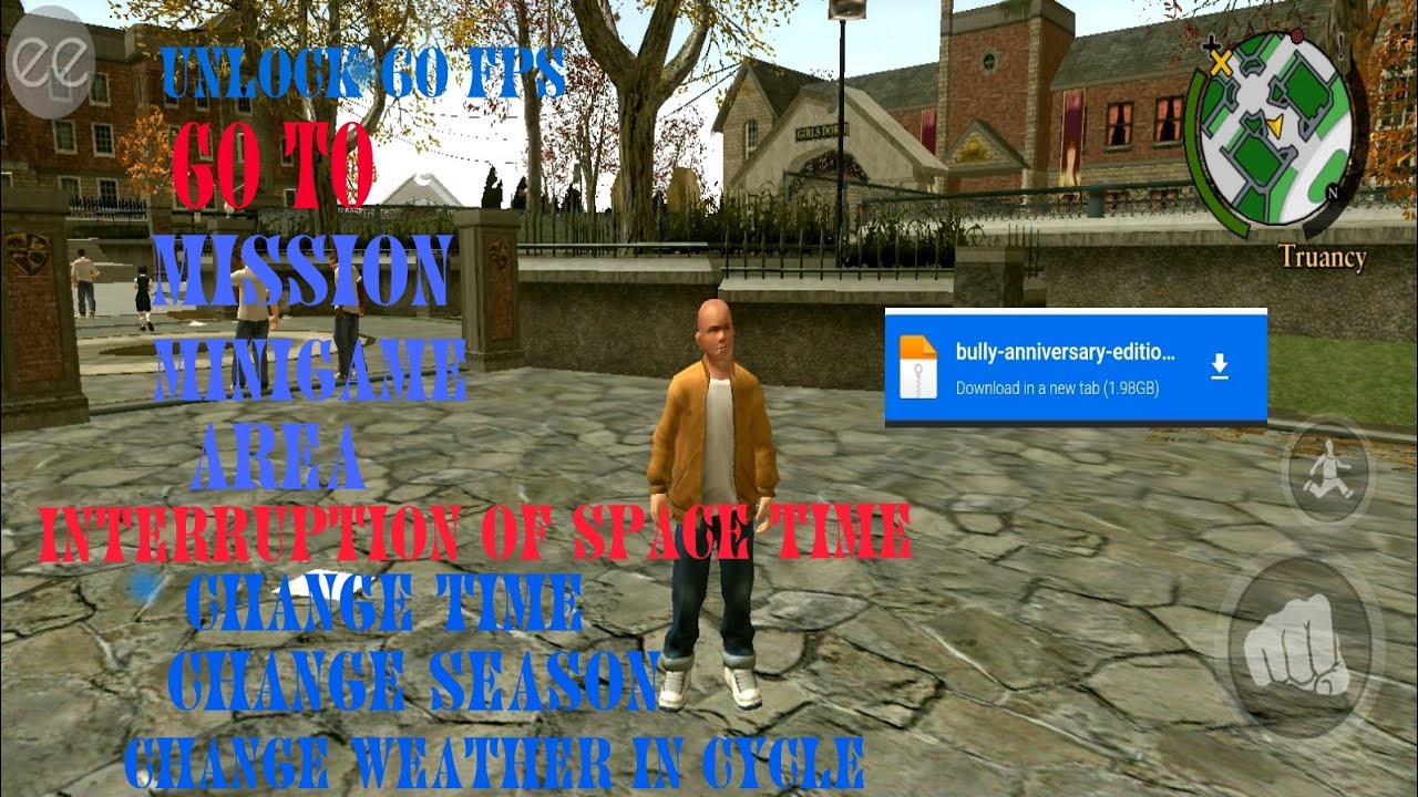 bully anniversary edition mod menu apk obb download mediafıre - YouTube