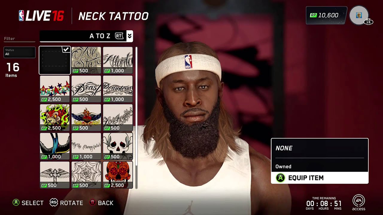 NBA 16 Live Create Player - YouTube