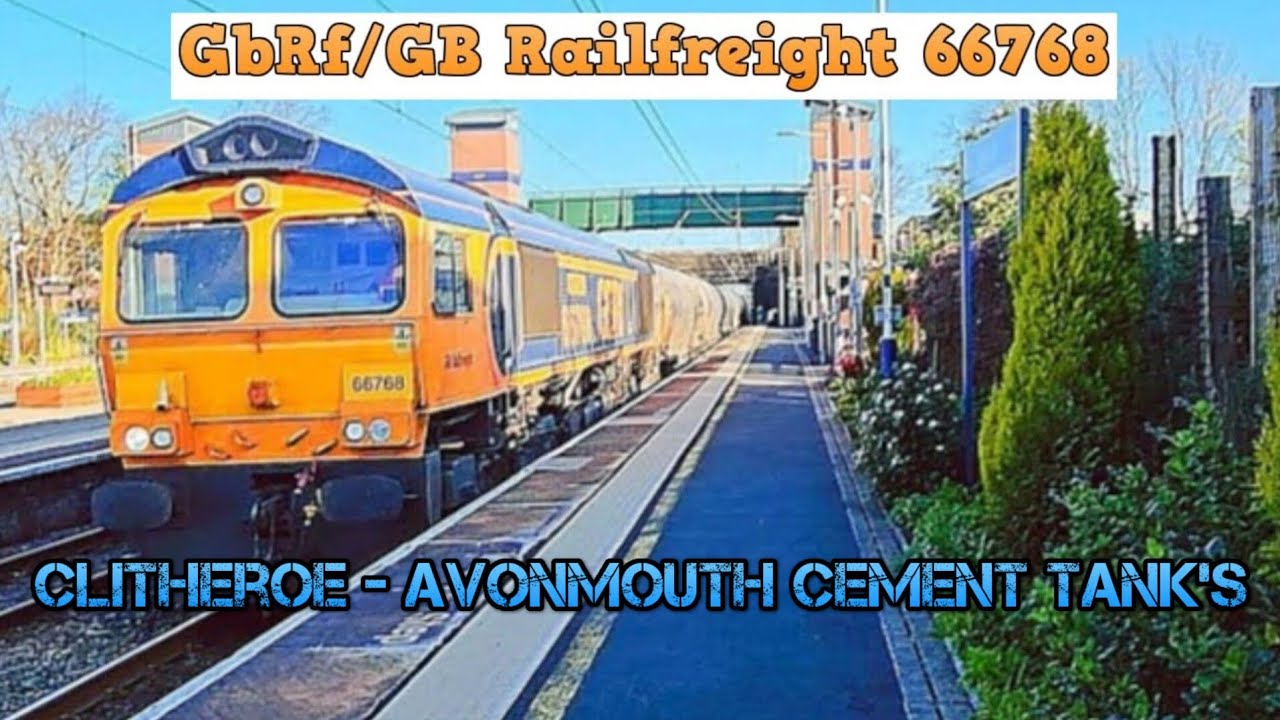 GbRf 66768 Runs 6V84 Clitheroe Cement Castle To Avonmouth Hanson At ...