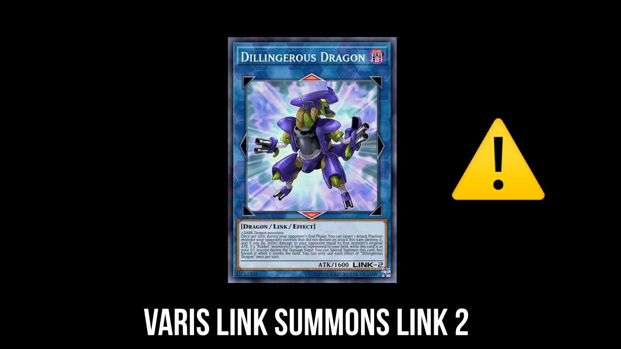 Yugioh Duel Links - Varis Link Summons : Link 2 Dillingerous Dragon ...