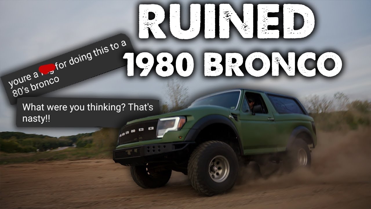 HATERS REACT to my RUINED 1980 Raptor Bronco - YouTube