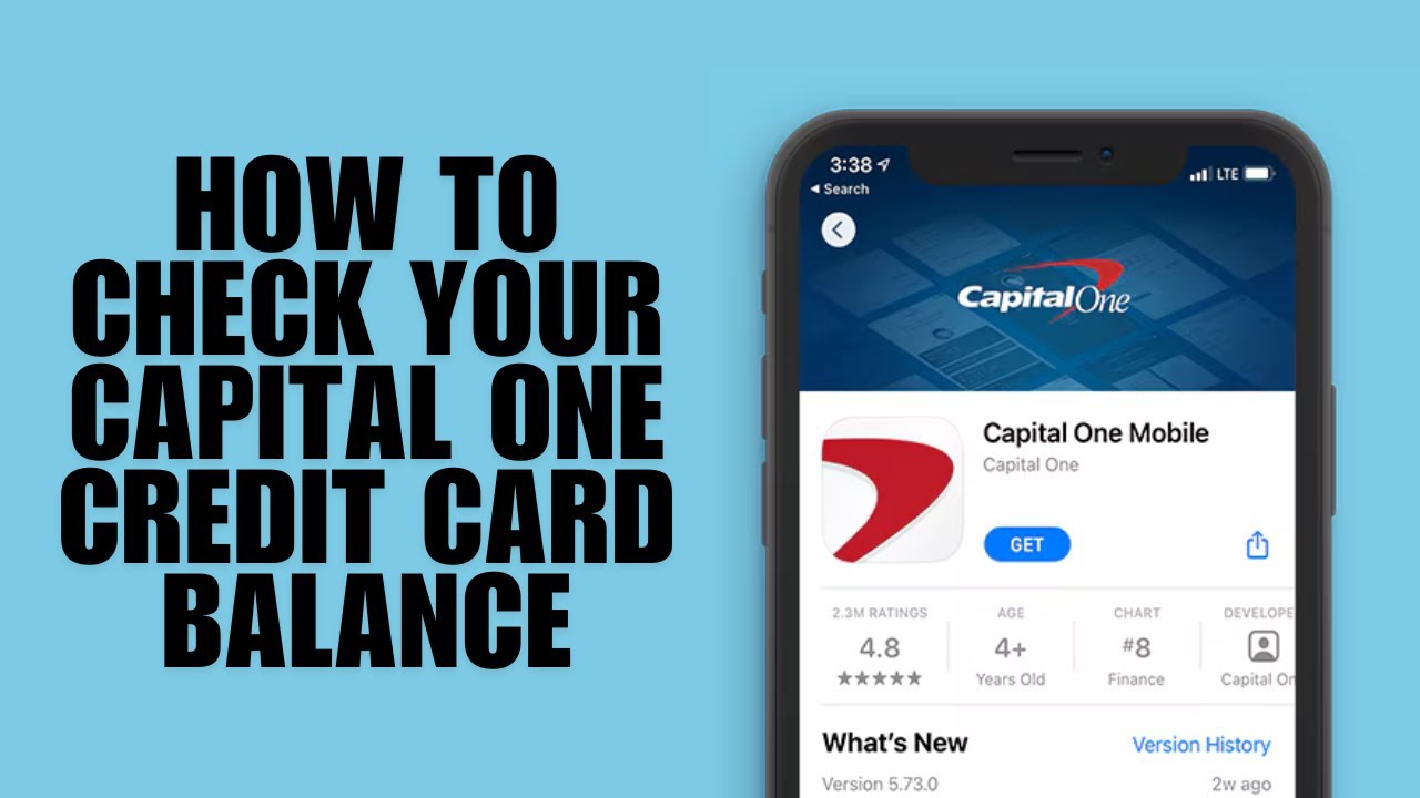 How to Check Your Capital One Credit Card Balance Easily! - YouTube