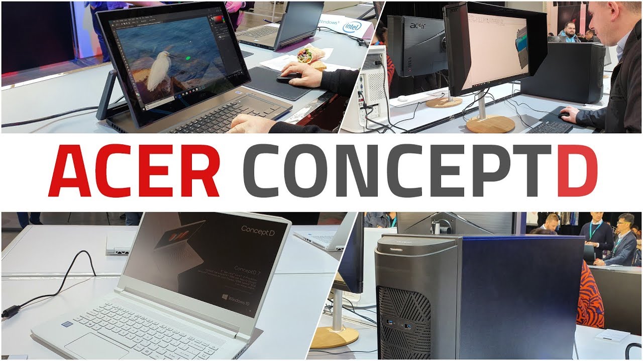 Acer ConceptD Desktops, Laptops, Monitors First Look - YouTube