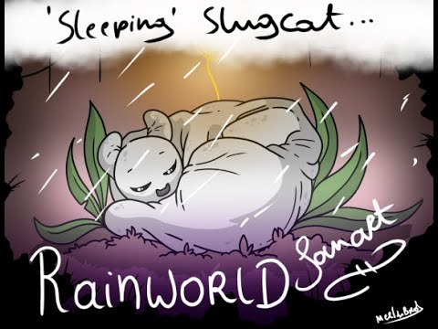 rainworld fanart...'sleeping' slugcat - YouTube