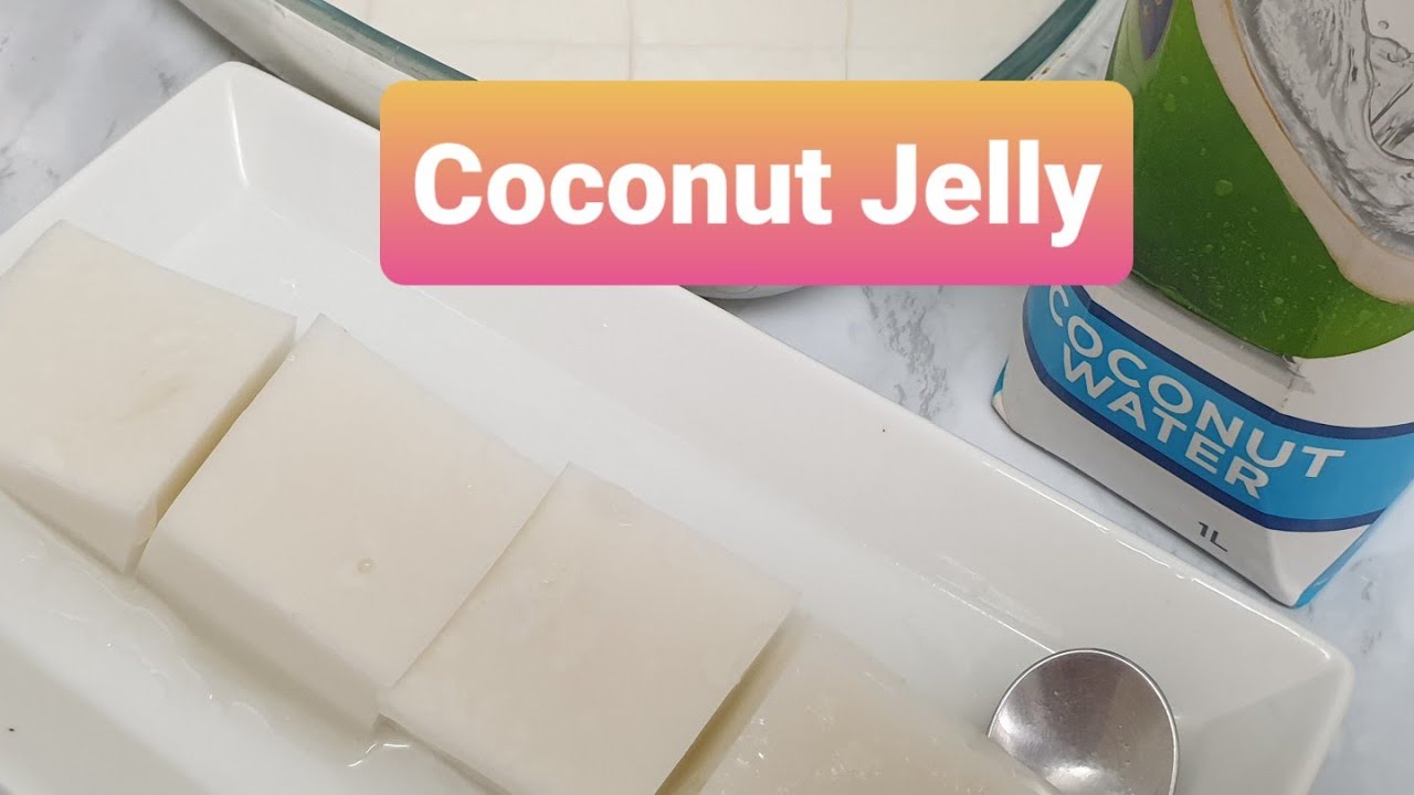 Refreshing Coconut Jelly ~ Two Layered | Easy & Simple - YouTube