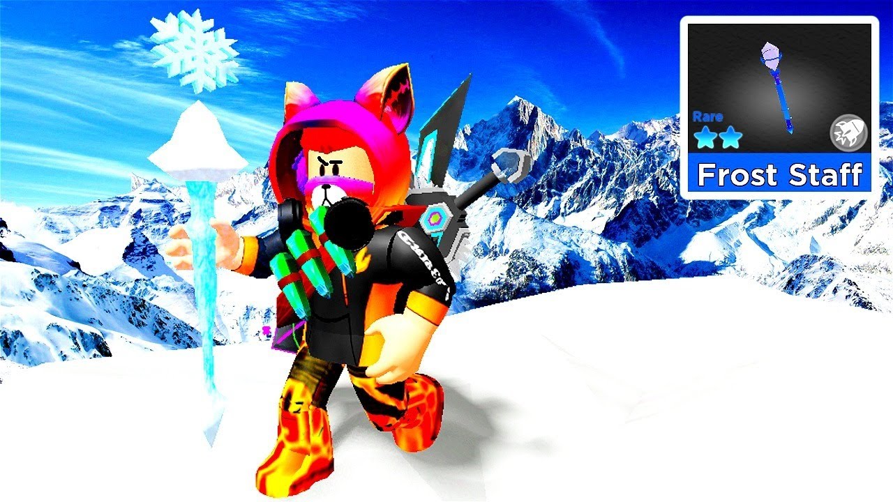 I Used FROST STAFF *winter-themed tool* (Roblox Super Doomspire) - YouTube
