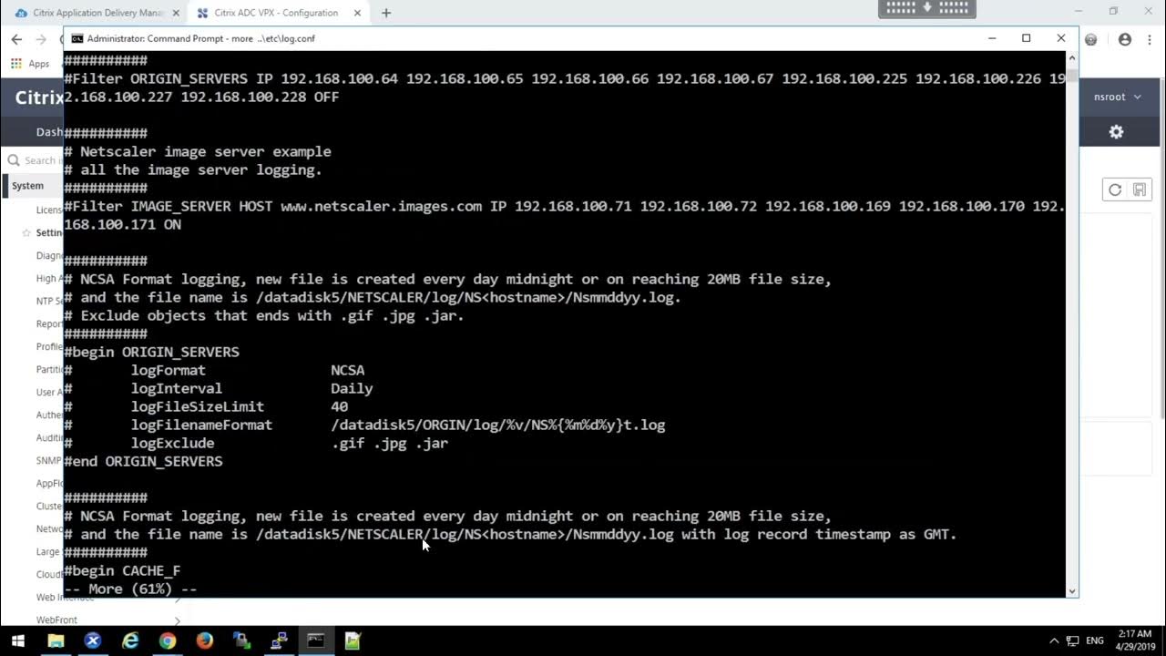 How to configure NetScaler Web logging (NSWL) - YouTube