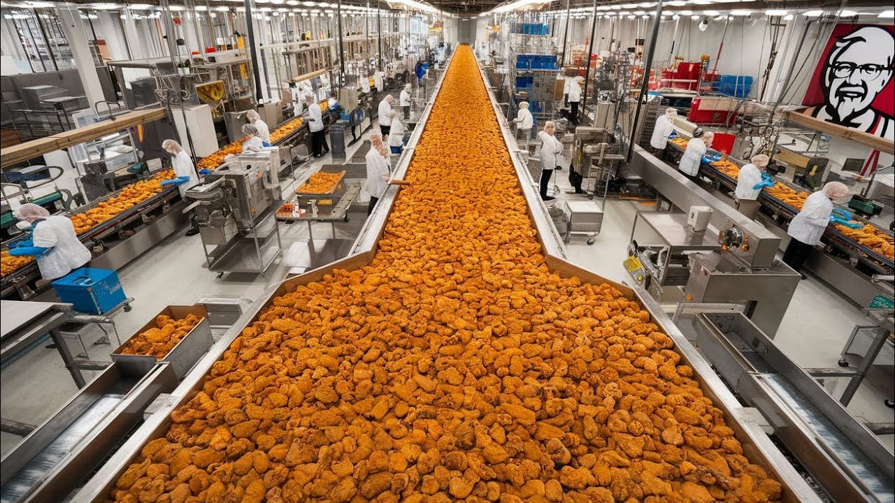 How KFC Chicken Is Made In Factories 😲 - YouTube
