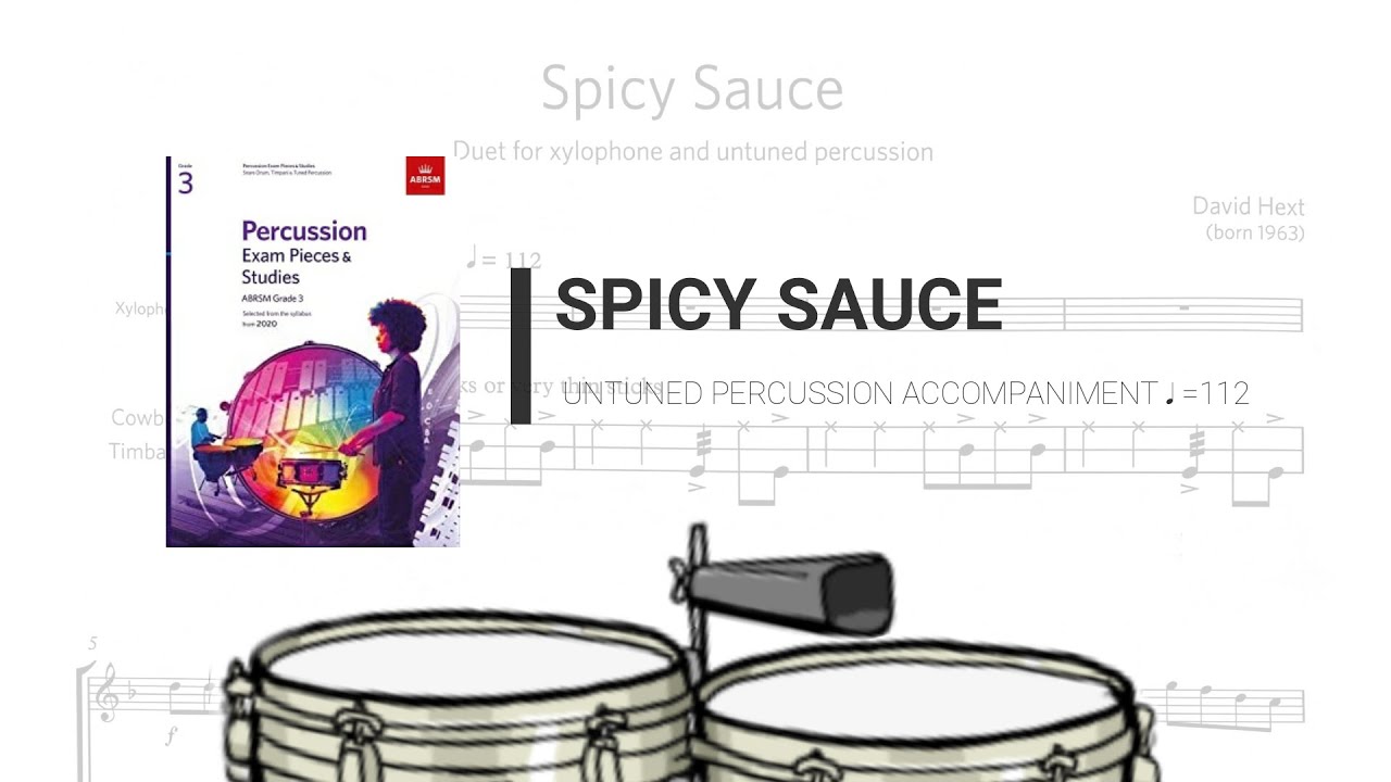 ABRSM G3 Percussion 2020 (C2) Spicy Sauce (Untuned Percussion ...