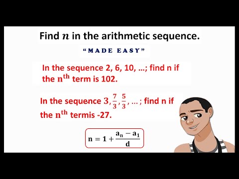 FINDING N IN ARITHMETIC SEQUENCE - YouTube