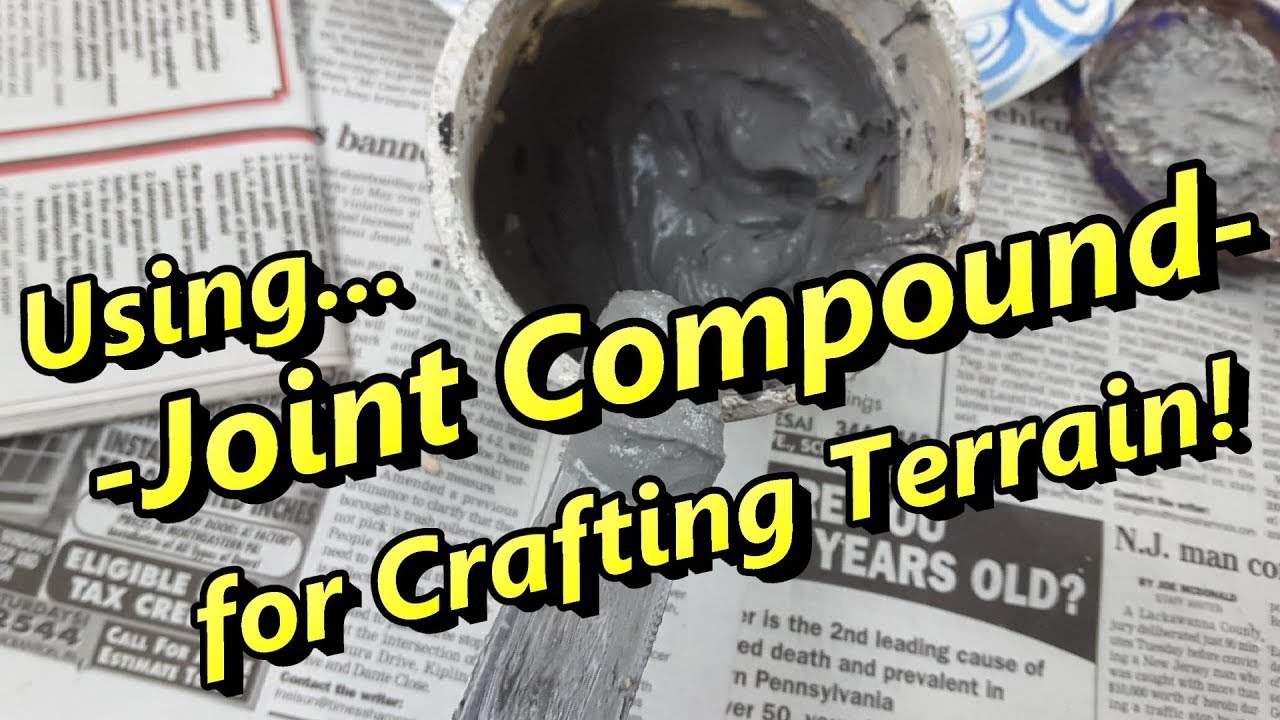Joint Compound and Terrain Crafting - YouTube