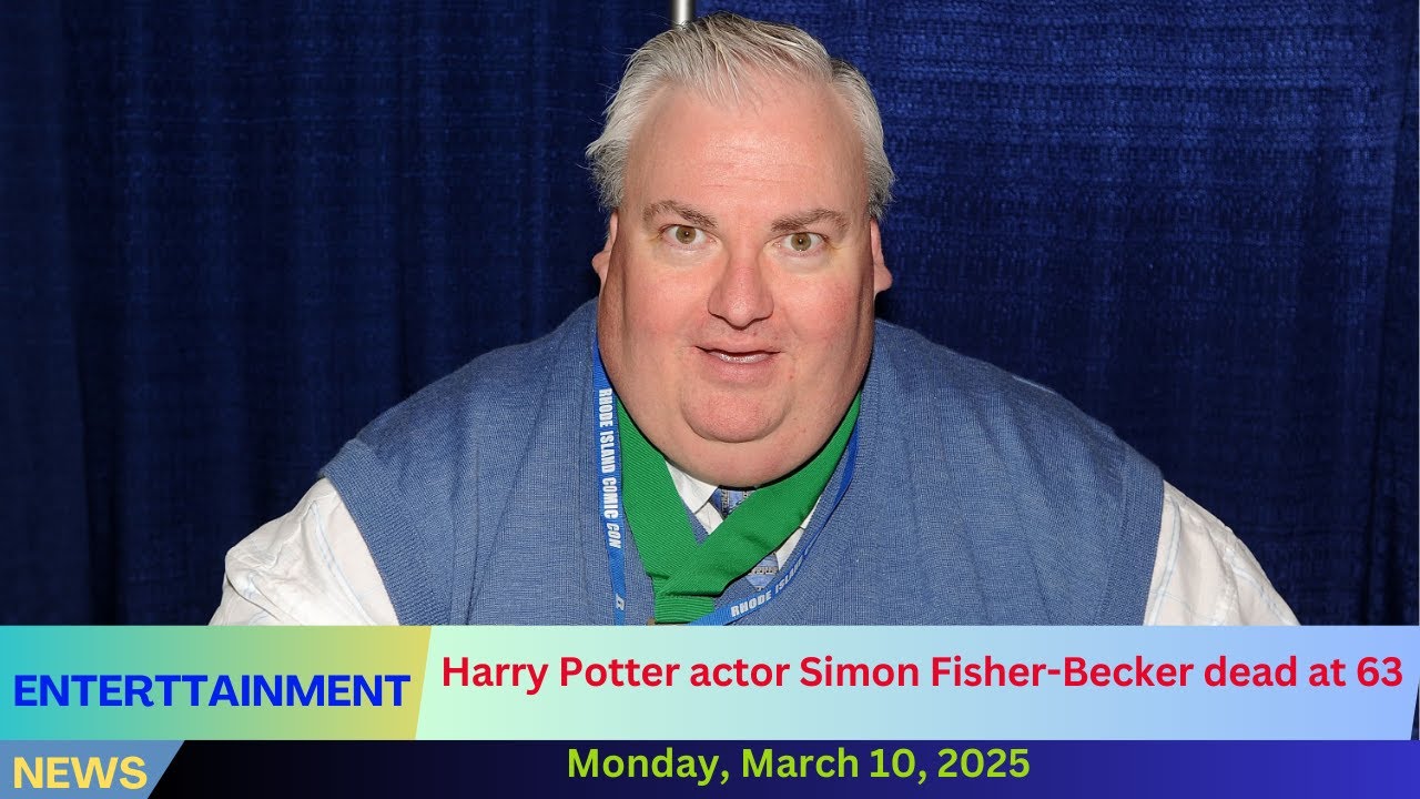 Harry Potter actor Simon Fisher Becker dead at 63 - YouTube