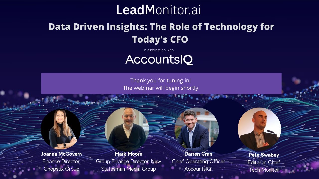 Data Driven Insights: The Role of Technology for Today's CFO - YouTube