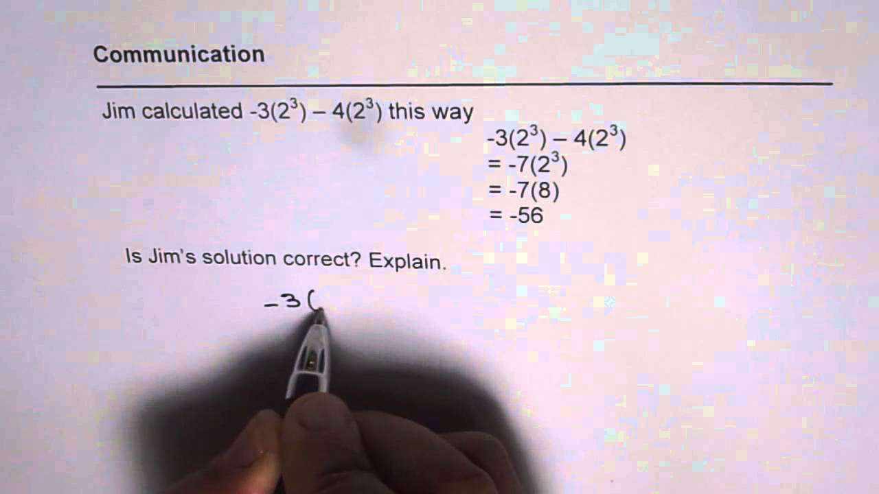 Communication Question To Solve Arithmetic Exponential Expression - YouTube