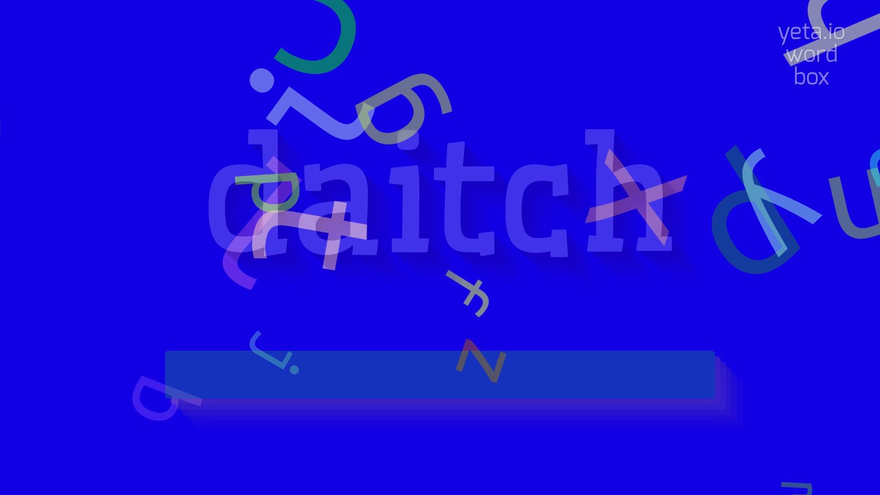 How to say "daitch"! (High Quality Voices) - YouTube