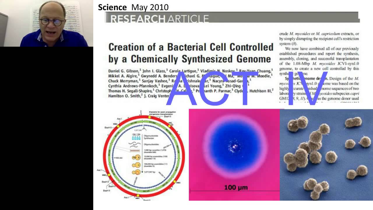 John Glass - Digitizing Life Using Synthetic Genomics - YouTube