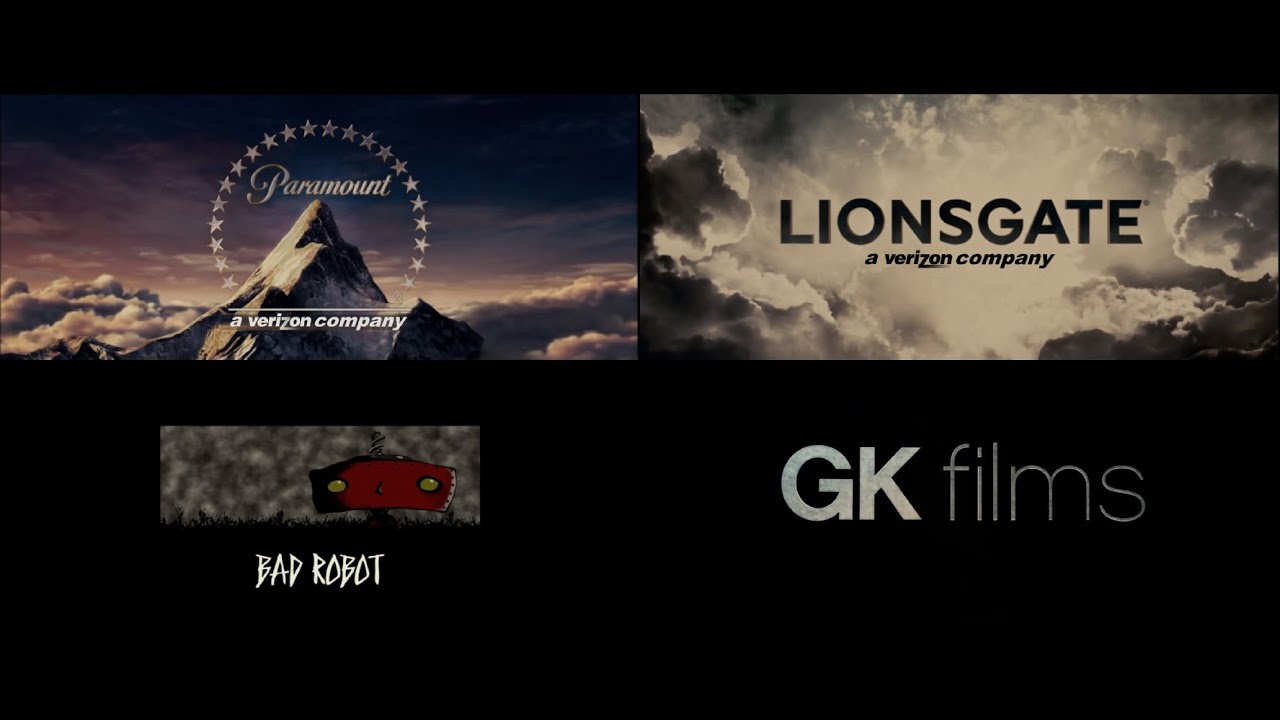 Combo logos: Paramount Pictures/Lionsgate Films/Bad Robot/GK Films ...