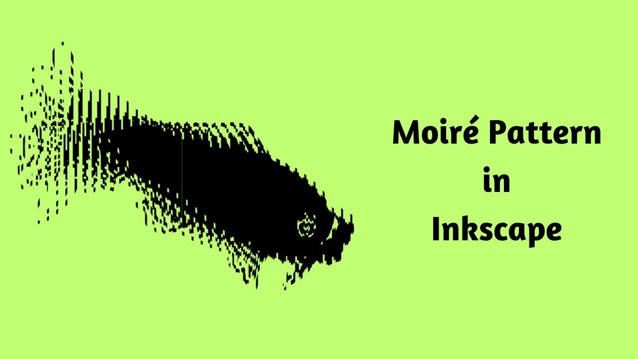 How to Make Moire Effect in Inkscape | Scanimation Template | Picket Fence | Barrier Grid ...