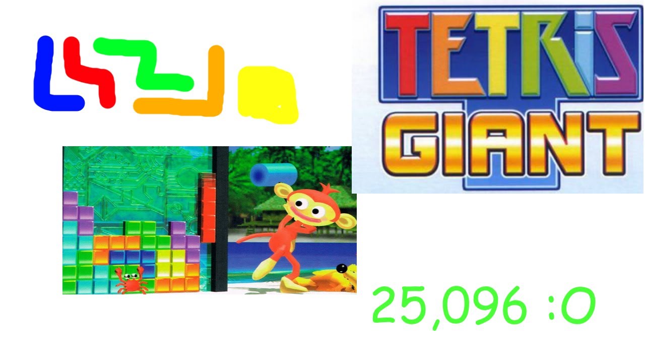 [tetris giant] test gameplay - 25,096 - YouTube