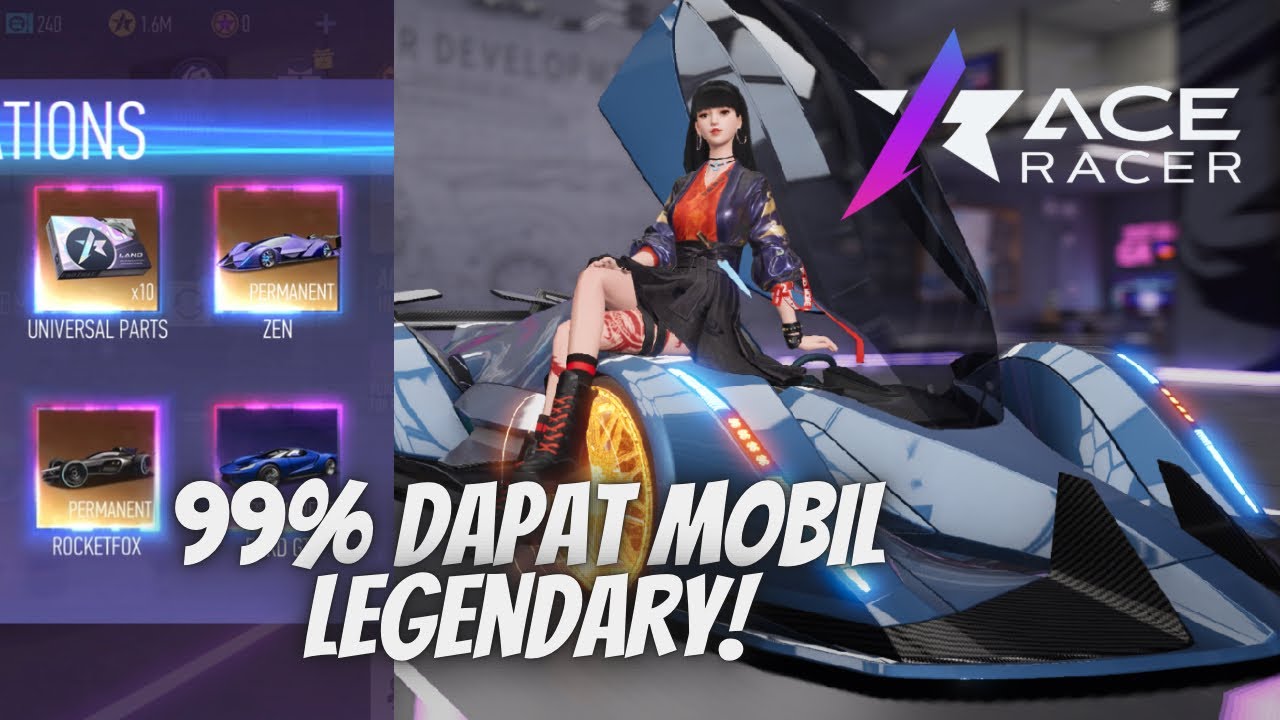 Trik mendapatkan Mobil Legendary ROCKETFOX, ZEN dll | ACE RACER - YouTube