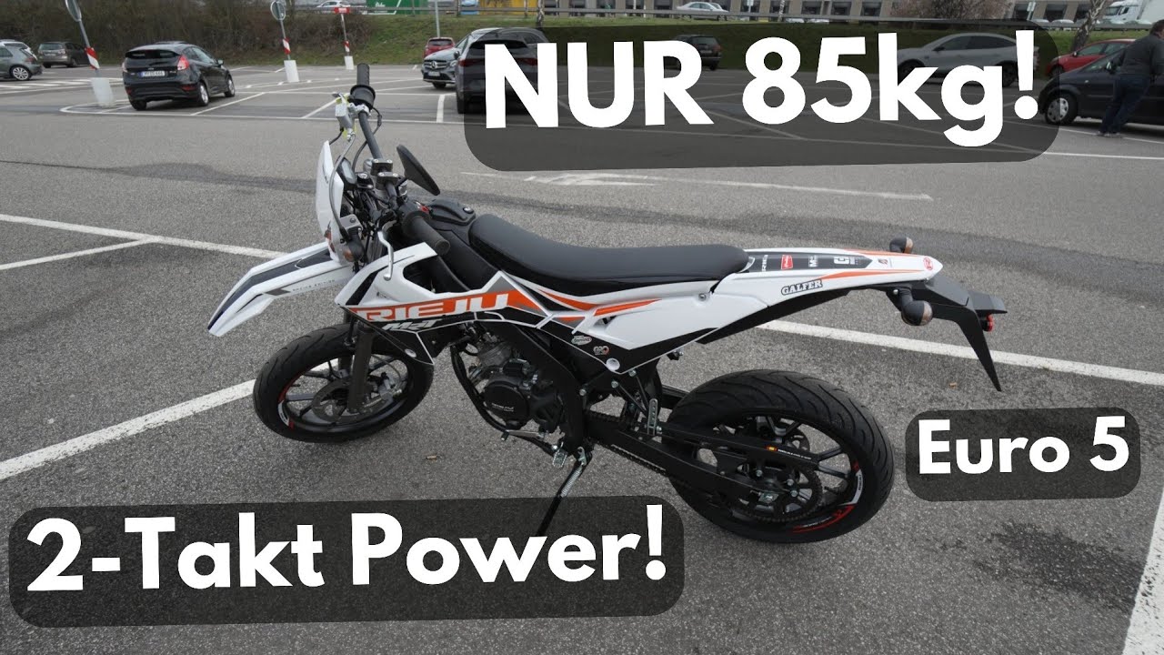 🇪🇸 85kg! SUPERLEICHTES CAMPING WOHNMOBIL MOPED: RIEJU 50ccm Cross und ...