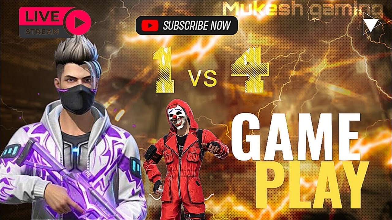 1 vs 4 squad match free fire 🔥 - YouTube