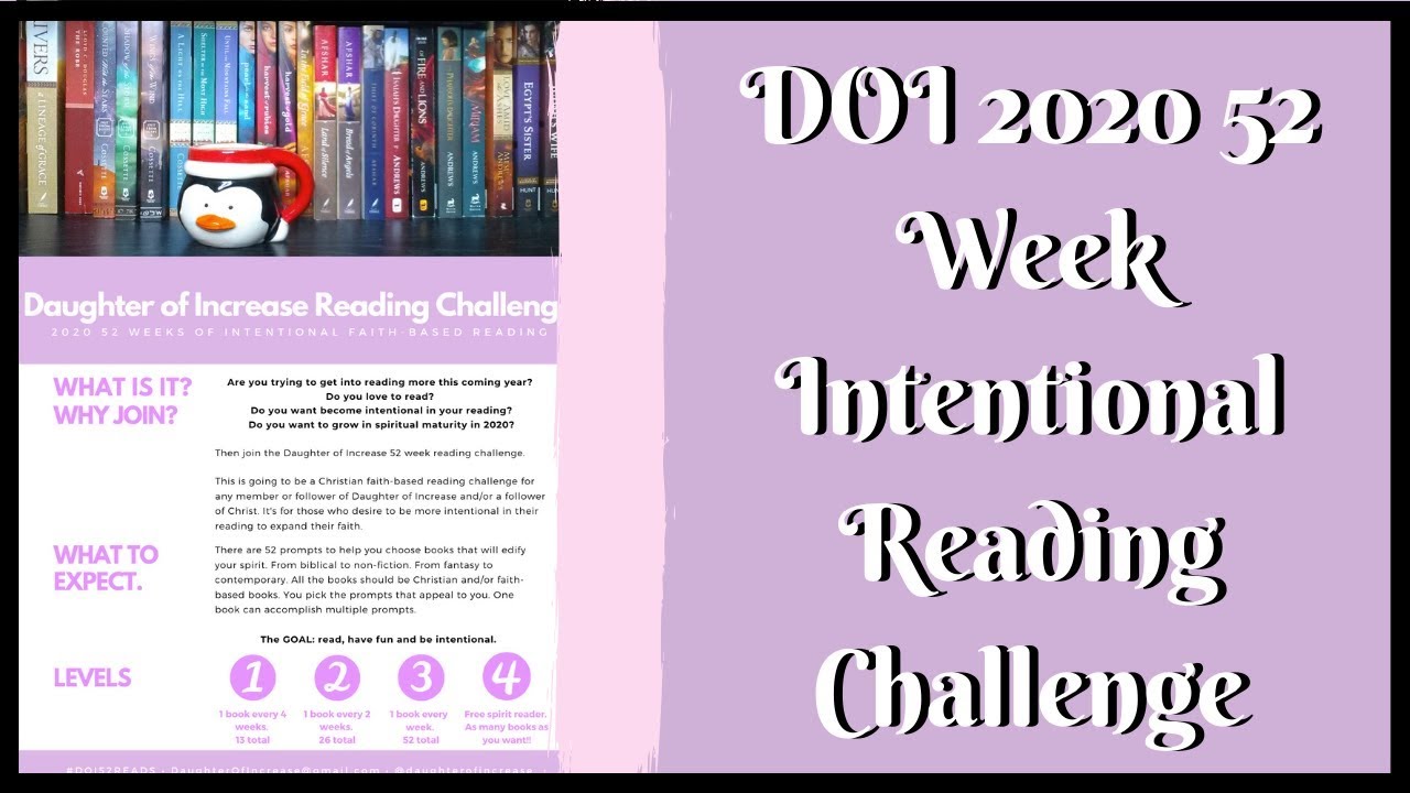 Announcement | DOI 52 Week Reading Challenge 2020 - YouTube