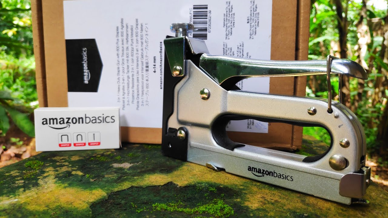 heavy-duty stapler unboxing(Amazon basics) - YouTube