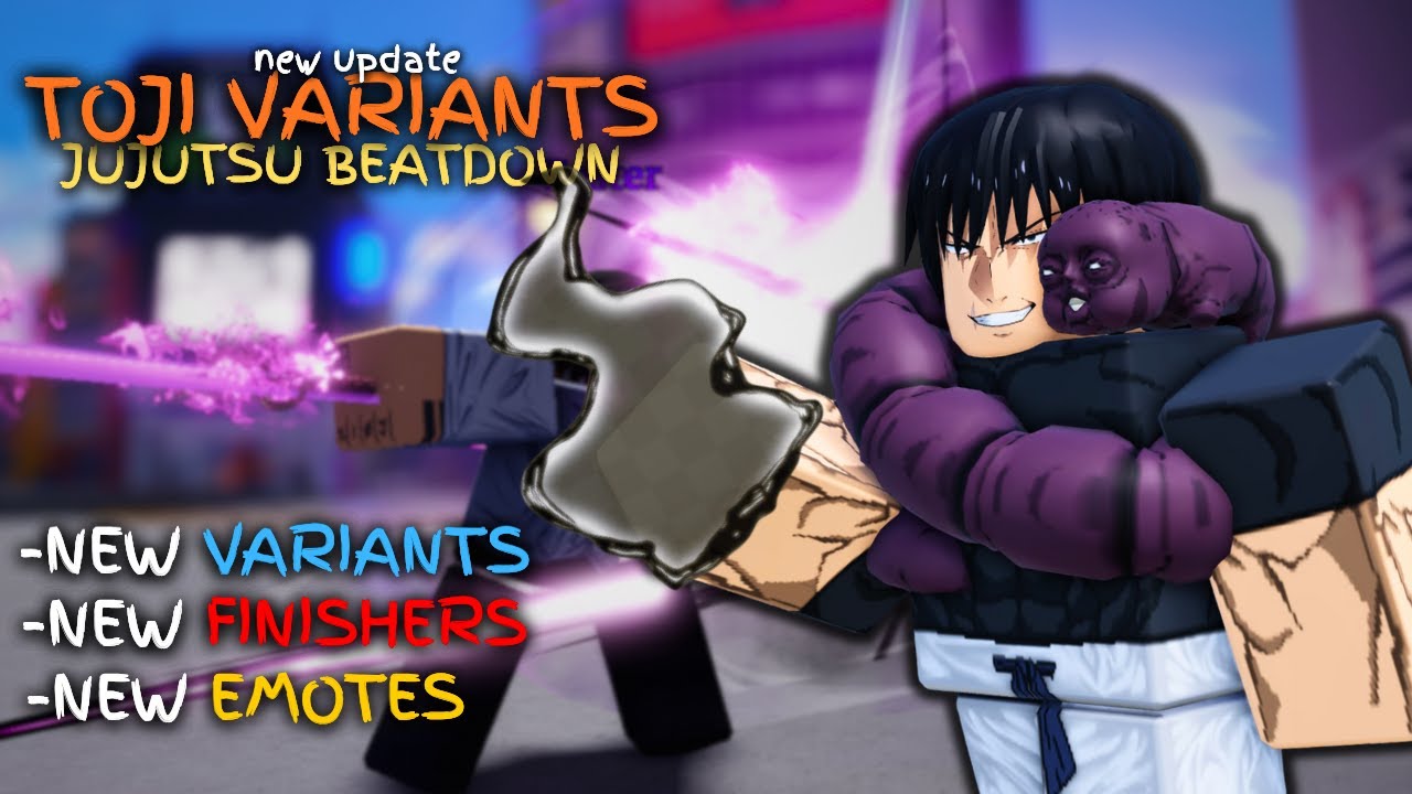 TOJI GUN VARIANTS + NEW FINISHERS In Jujutsu Beatdown Update Roblox ...