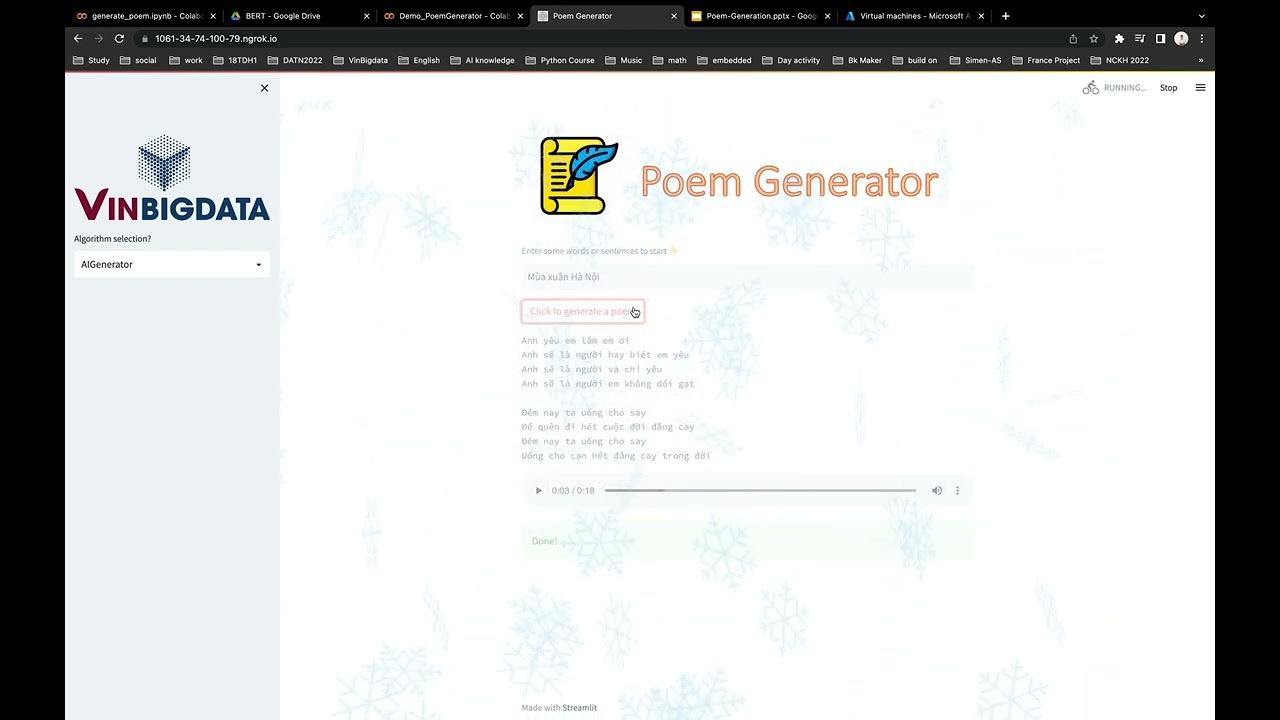 NLP Project | Poem Generator | PhoBERT_GPT2 - YouTube