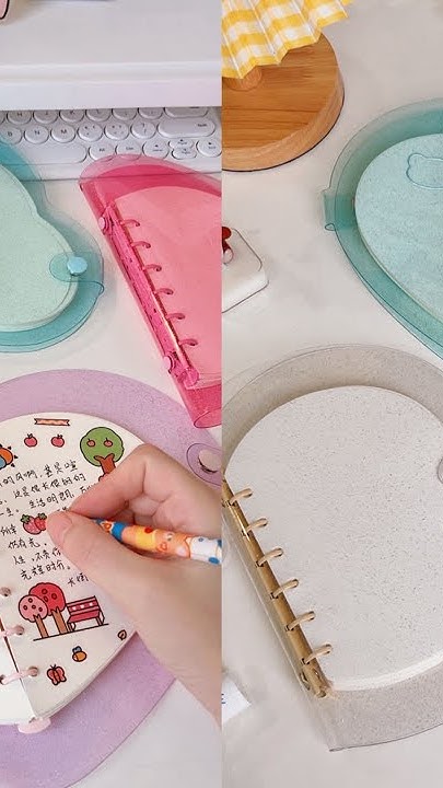 How to make cute mini binder ring diary notebook/ diy cute mini note/ cute craft ideas - YouTube
